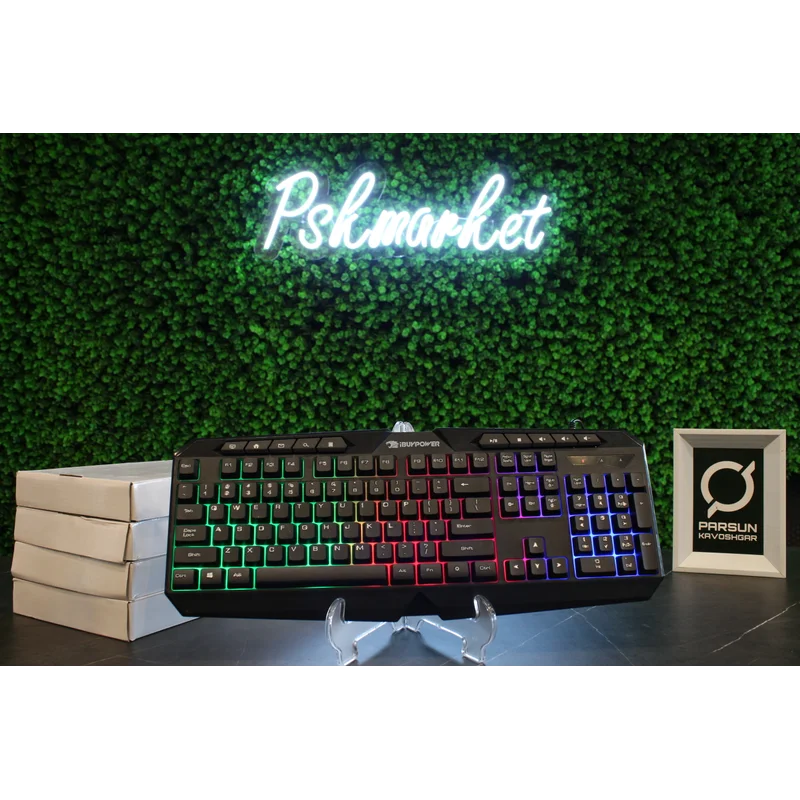 قیمت و خرید کیبورد با سیم گیمینگ مدل IBUYPOWER RGB gaming